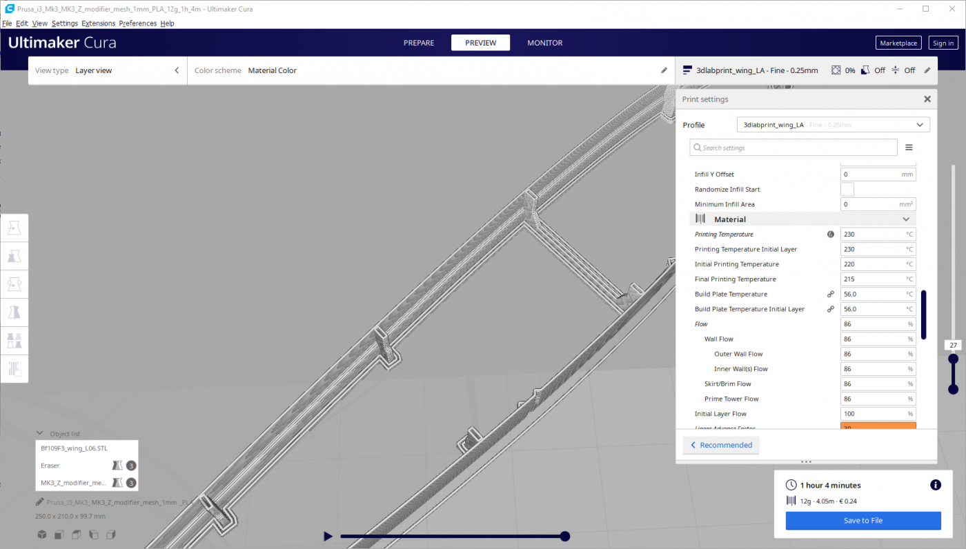 Slicing our models with Cura – 3DLabPrint