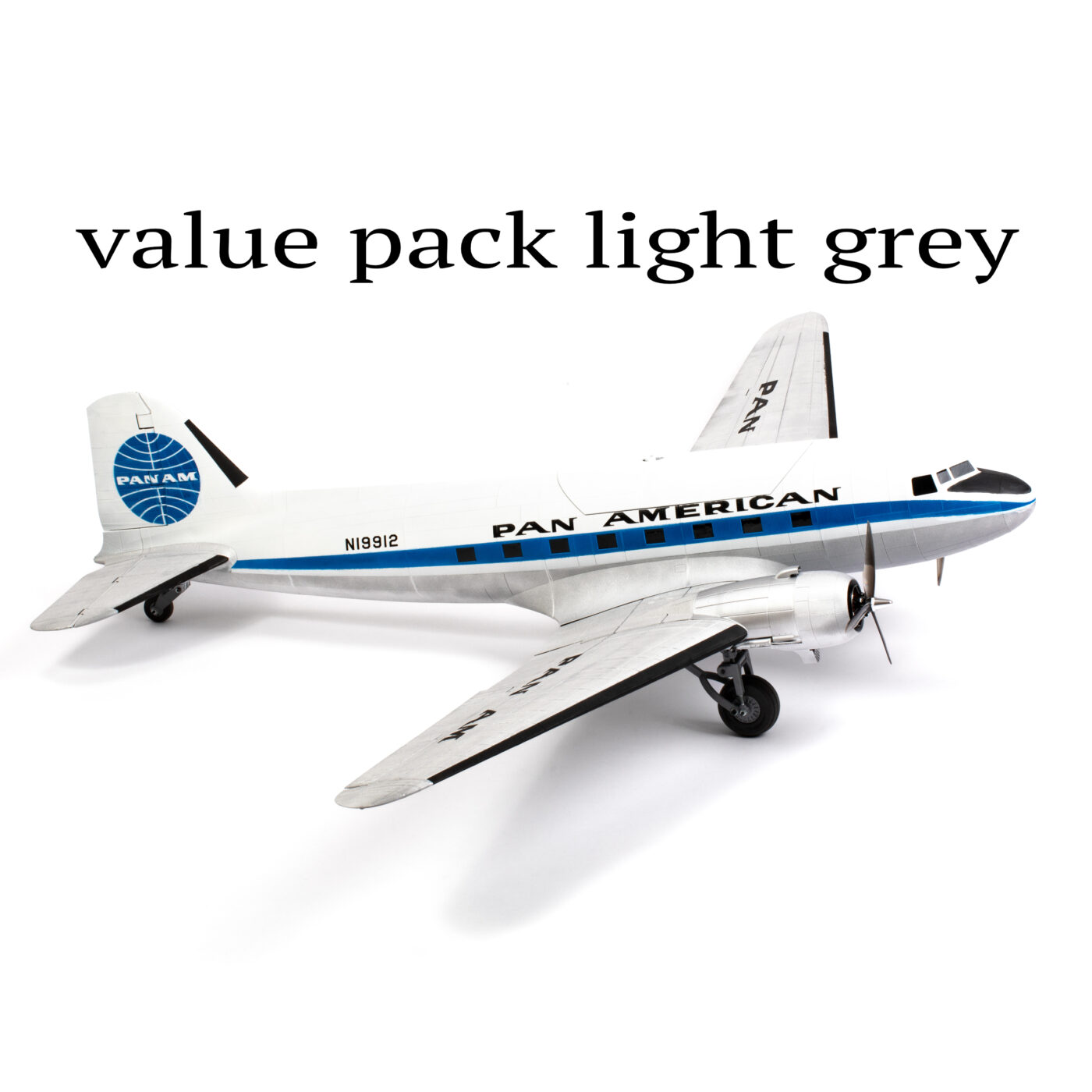 DC-3 / C-47 Dakota Value Pack Light Grey – 3DLabPrint