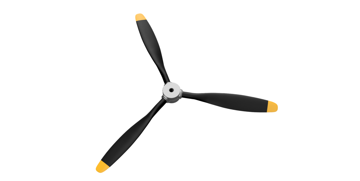 Scale 11" propellers for B-25J Mitchell – 3DLabPrint